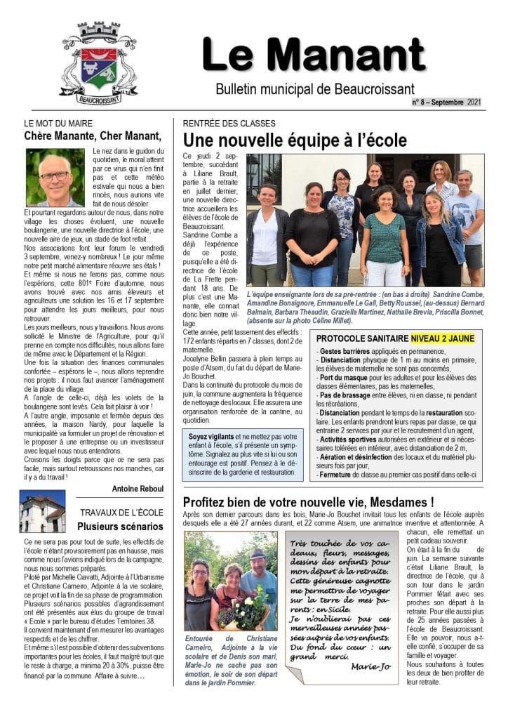 Publications – Ville de Beaucroissant